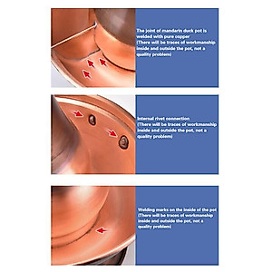 Chafing Dishes Beijing Hotpot, Electric Carbon Dual-use Copper Hotpot, Thickened Copper Mongolian Multi Person Hotpot, Charcoal Copper Hotpot, Suitable For Family Dinner And Outdoor Picnic ( Color : B