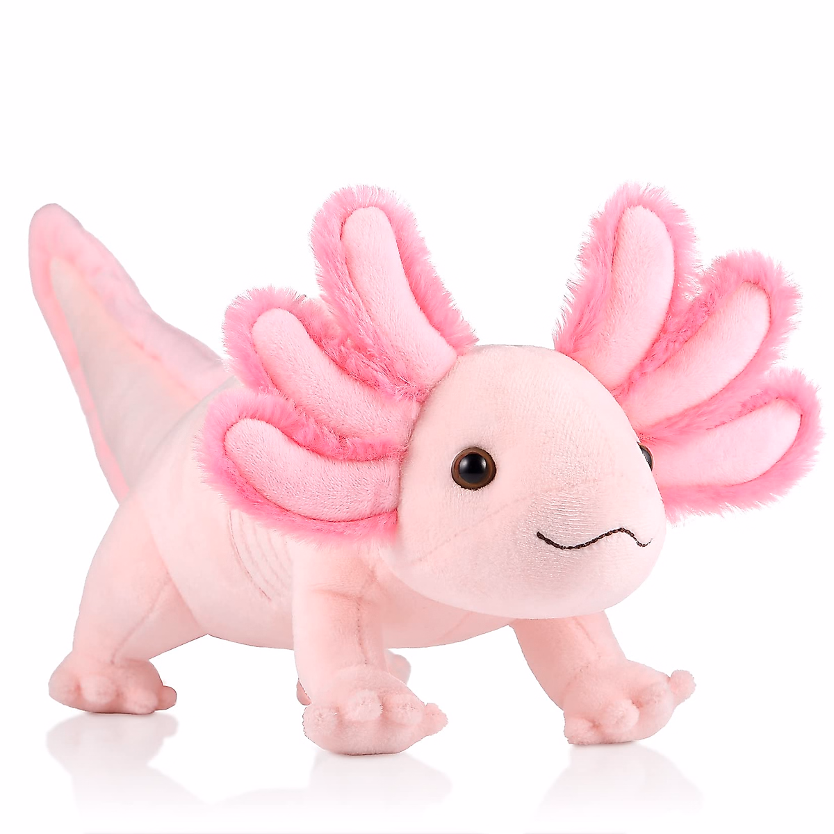 GAGAKU Axolotl Plush Toy 16" Axolotl Stuffed Animal Pink Axolotl Plushie for Boys Girls Kawaii Axolotl Gift for Birthday