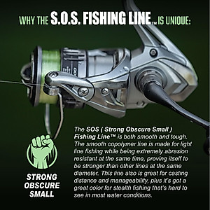 Trout Magnet Leland's Lures S.O.S. Fishing Line, Fishing Equipment and Accesories, 350 yd, 4 lb Test, (87665)