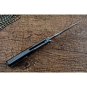 TWO SUN Pocket Knives M390 Blade Titanium Carbon Fiber Handle for Tactical Hunting Gift TS162