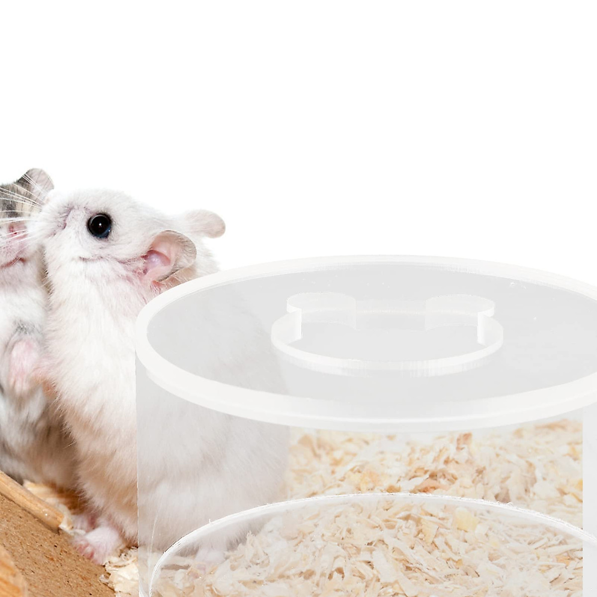 POPETPOP hamster bathroom reptile sand chinchilla bath house chinchilla cage accessories hedgehog wheel critter nation viewer hamster cage toilet bathtub bathroom supplies Acrylic daily use