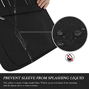 Ferkurn Laptop Bag Case Women Men Computer Bag for HP Envy Pavilion Omen/LG Gram/MSI/Dell Inspiron XPS/Lenovo Thinkpad/ASUS/Acer, Shoulder Strap Carrying Briefcase Messenger Bag, Black, 15 15.6 Inch