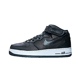 Nike Mens Air Force 1 Mid DJ7840 001 Stussy - Black - Size 8
