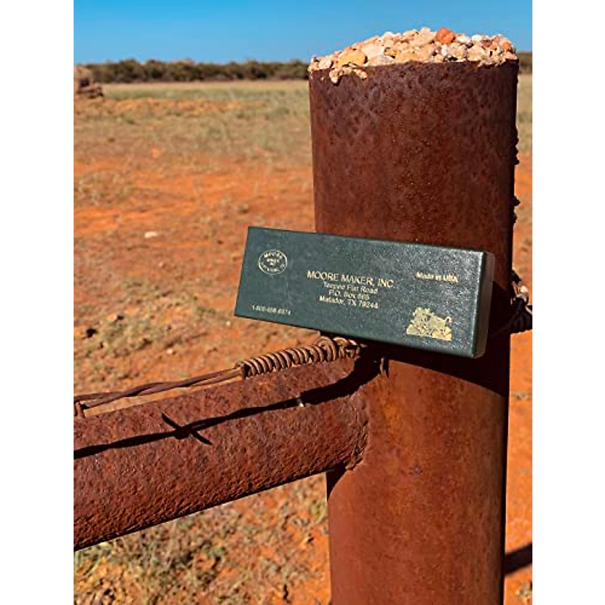 Moore Maker, Inc. Texas Star Trapper Knife - Yellow Bone Handle