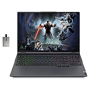 Lenovo 2022 Legion 5 Pro 16" QHD 165Hz Gaming Laptop, AMD Ryzen 9 6900HX, 32GB DDR5 RAM, 2TB PCIe SSD, NVIDIA GeForce RTX 3070Ti, Backlit Keyboard, 720P Webcam, Grey, Win 11, 32GB SnowBell USB Card