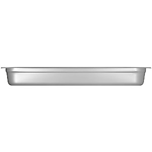 Carlisle FoodService Products Durapan Long Steam Table Pan for Catering, Hotel, and Restaurants, Stainless Steel, 1/2 Size 2.5 Inches Deep, Silver, (Pack of 6)