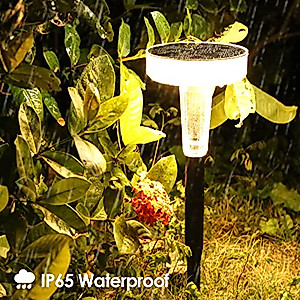 GreenClick Extendable 6 Pack LED Path Lights & Solar Pathway Lights, 2 Pack Solar Lights Outdoor Waterproof IP65