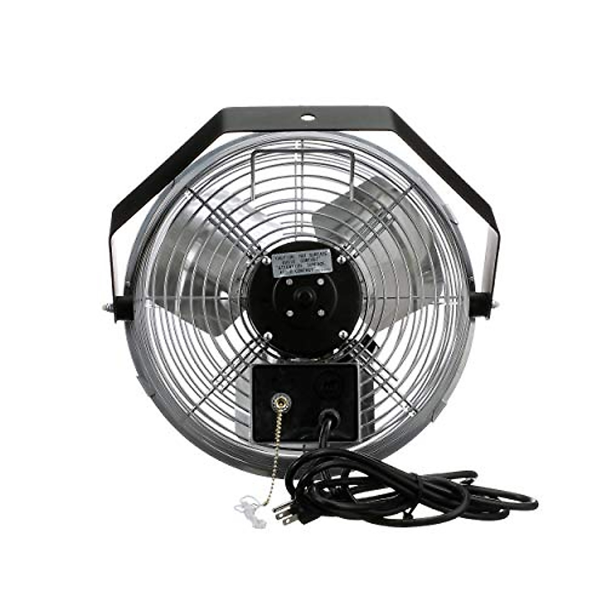 TPI Workstation Fans, Wall-Mount, 12" Blade Diameter, 1/12 Hp