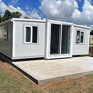 Generic Foldable Luxury Villa Expandable Portable House Foldable Container House 40 ft conter Homes, wihte