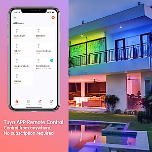 DAYBETTER Smart Bulbs, Dimmable WiFi Color Changing Light That Work with Alexa & Google Home, Music Sync, A19/E26, 9W, 800 Lumens, 2.4Ghz only, No Hub Required, 9 Pack