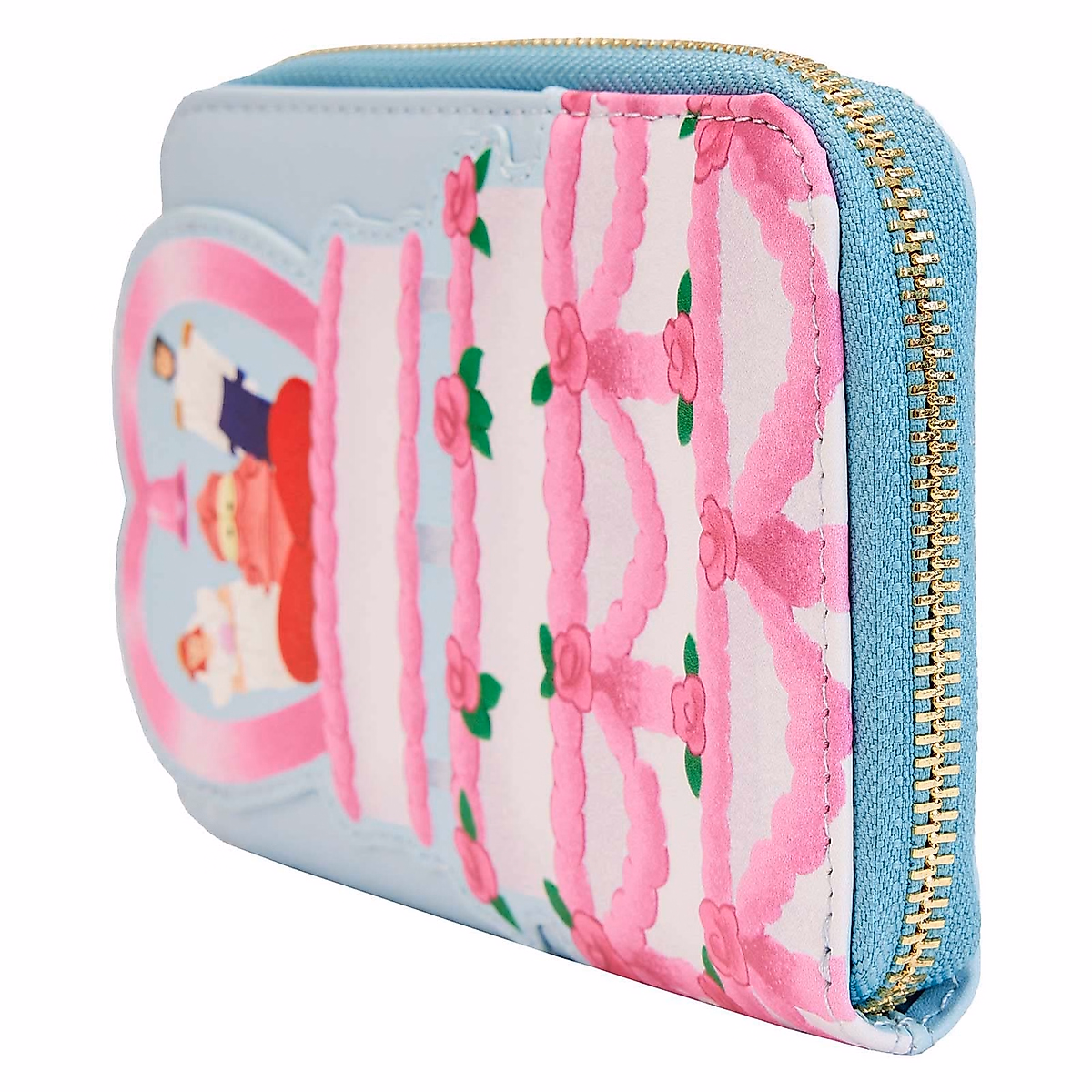 Loungefly Disney Little Mermaid Wedding Cake Zip Around Wallet Standard