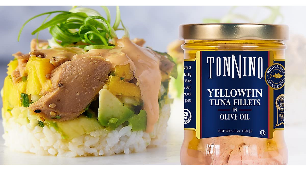 Tonnino Yellowfin Tuna in Olive Oil - Premium & Gluten-Free