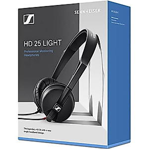 Sennheiser Professional HD 25 LIGHT On-Ear DJ Headphones,Black