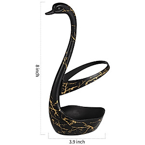 AnSaw Black Swan Bableware Holder Chopstick Rest, Spoon Rest, Knife Rest, Fork Rest Table Decorative (Size Large)