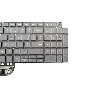 Replacement Keyboard for Dell inspiron 15 3501 3502 3505 5501 5502 5508 5584 5590 5593 5594 5598, inspiron 15 7500 7501 7590 7591, Latitude 3510 Series Laptop Black Frame with Backlit US Layout