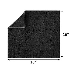 LUCKISS Microfiber Dish Drying Mat Reversible - 2 Pack Super Absorbent Drying Pad, Dish Drainer Mat For Kitchen Counter, 16 x 18 inch