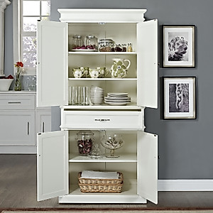 Crosley Furniture Parsons Pantry Cabinet, White