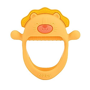 Nuby Silicone Wrist Teething Mitten - Teether Ring - 3+ Months - Lion