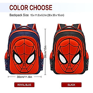 RFYBEW Cartoon 3D Comic Backpack Waterproof Student Schoolbag Lightweight Large Capacity Casual Bookbags Daypack For Teens