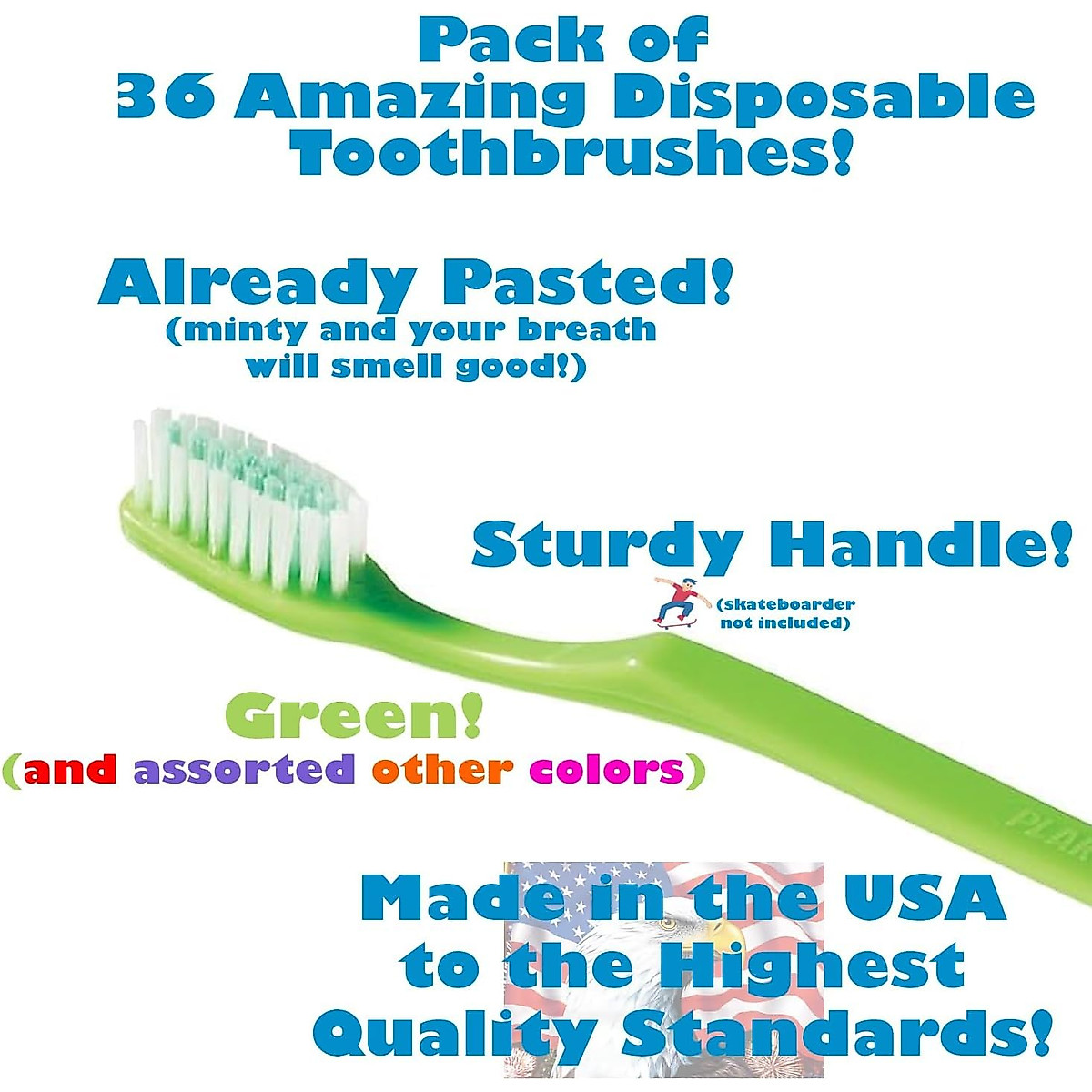 E-Curve Individually Wrapped Toothbrush (Box of 144 Toothbrushes)