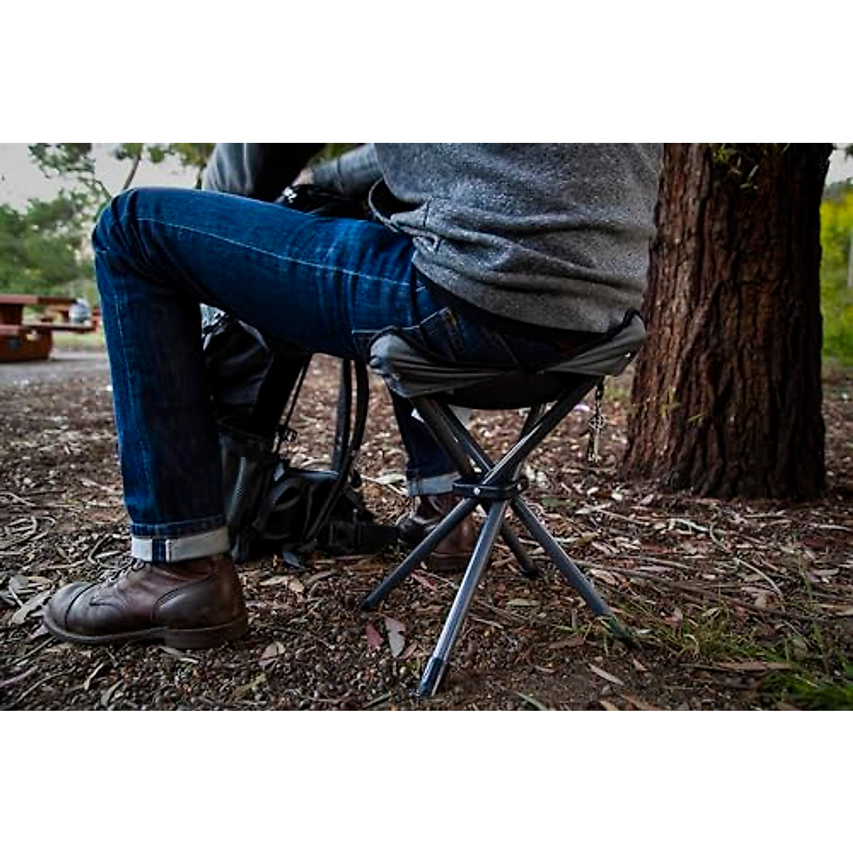 Stansport Apex Fold-Up Stool (G-140), Multicolored