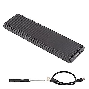 M.2 NVME SSD Enclosure Adapter, Type C Interface Heat Dissipation Plug and Play Large Capacity M.2 SSD Enclosure Adapter for 2242 2260 2280 SSD Size