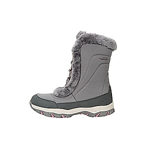 Mountain Warehouse Ohio Womens Snow Boots - Snow Proof Ladies Shoes Light Khaki Womens Shoe Size 8 US