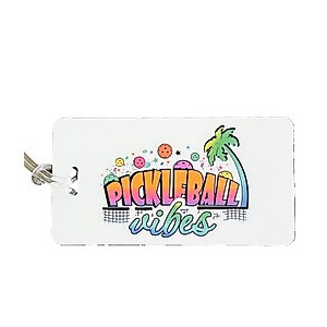 PICKLEBALL MARKETPLACE - (2) "Pickleball Vibes" - Luggage/Sports Bag ID Tag
