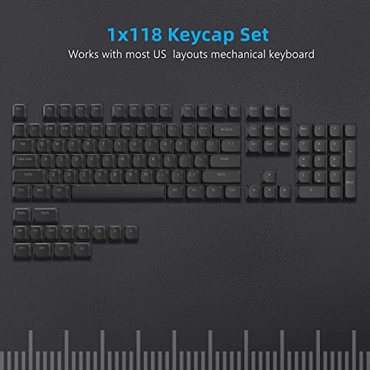 Xvx Low Profile Black Keycaps Premium Gaming Experience