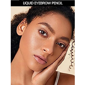 Easilydays Ultra-Fine Felt-Tip Liquid Eyeliner Pen, Waterproof 5 Colors Wild Water Eyebrow Pencil, Highly Pigmented Intense Color, Glides on Smoothly, Longlasting Smudge-Proof Women Eye Makeup (02)
