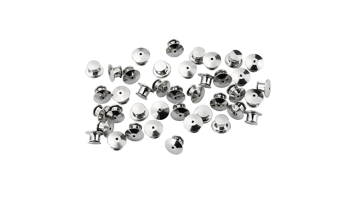 SUBANG 40-Piece Metal Locking Pin Backs for Secure Pins