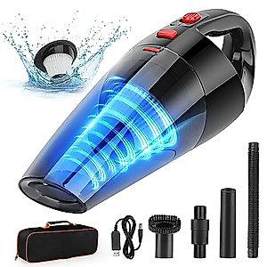 Tgeserwe Cordless Handheld Vacuum Cleaner, Mini Portable Rechargeable Dust Busters, Wireless Hand Held Car Vacuum Cleaner with 2 Filters, 8000pa Suction Power for Home Cleaning