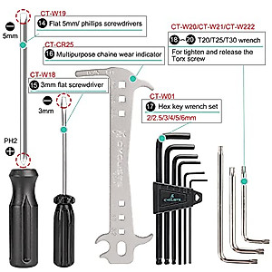 27 Piece Bike Tool Kit - Bike Tools Maintenance Repair Kit - Mountain/Road Bike Bicycle Repair Tool Kit With Storage Case