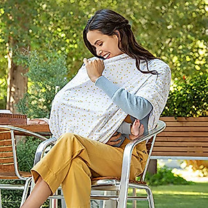 Munchkin Milkmakers 5-in-1 Nursing Cover, Quiet Skies, Grey