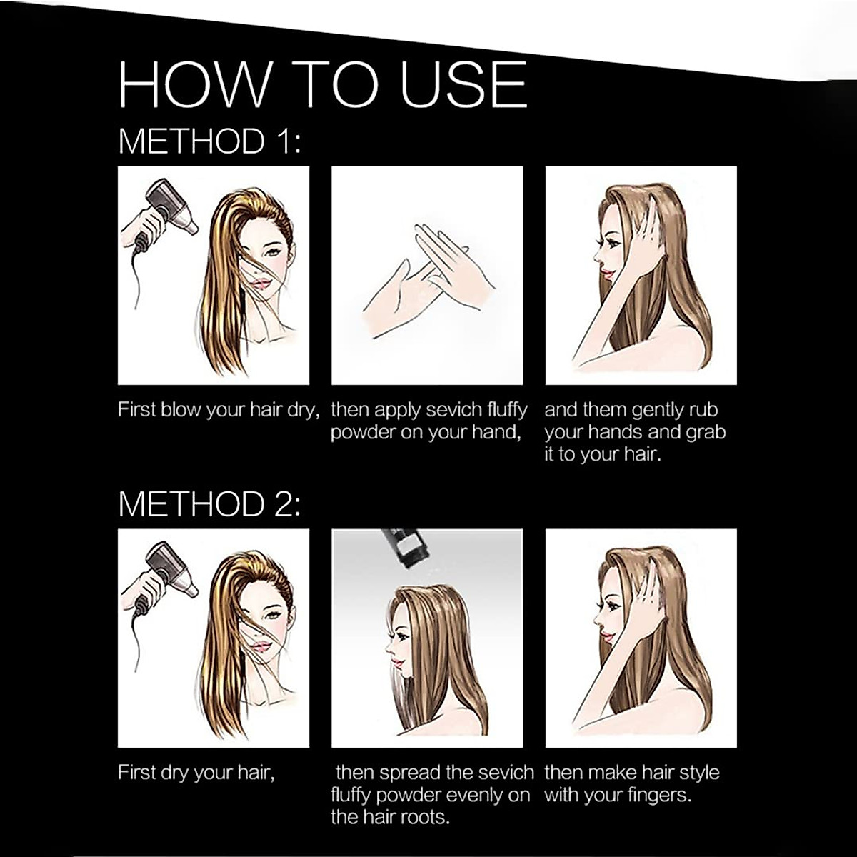 Styling Volume Powder for Soft & Fluffy Hair All Day - 8g Root Lifting Powder, No Mess Dust Application