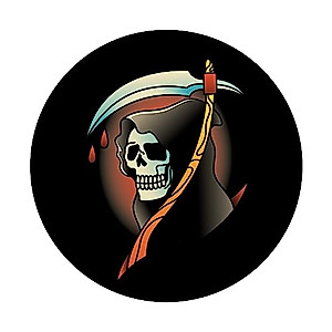 Bloody Skeleton Pop Socket Grim Reaper Pop Socket Halloween PopSockets Standard PopGrip
