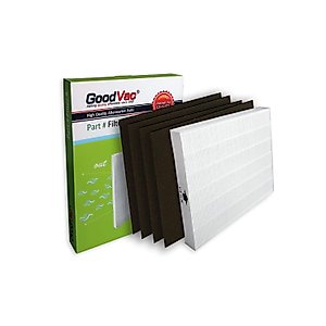 GOODVAC 1 Hepa filter and 4 carbon filters to fit Electrolux EL490 and EL491 air purifiers, replaces OEM filter kit EL017. Quality replacement filters by Goodvac (1)