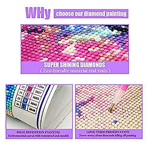CHANGBAISHAN 5D Diamond Painting Kits for Adults and Kids - Full Drill Diamond Painting 12 x 16 in - Crystal Rhinestone Diamond Art Kits for Adults and Kids - Home Wall Decor