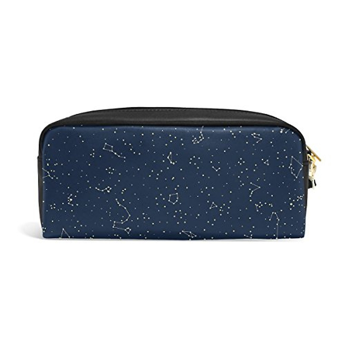 ABLINK Constellation on Night Galaxy Space Pencil Pen Case Pouch Bag with Zipper for Travel, School, Small Cosmetic Bag