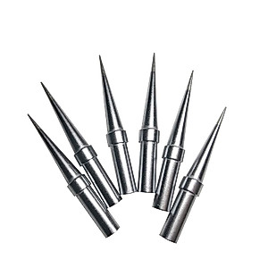 6pcs Replacement Tips Weller ET Soldering Iron Tips for WES51/50,WESD51,WE1010NA,PES51 / 50,LR21 ET Tip Series (6PCS-02)