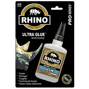 Rhino Glue Gel, Heavy Duty 40 Gram Clear