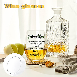 JERIO Gifts for Godmother,Godmother Gifts from Godson Godgaughter 15oz Wine Glass- Godmother Christmas,Mother's Gift for Godmother