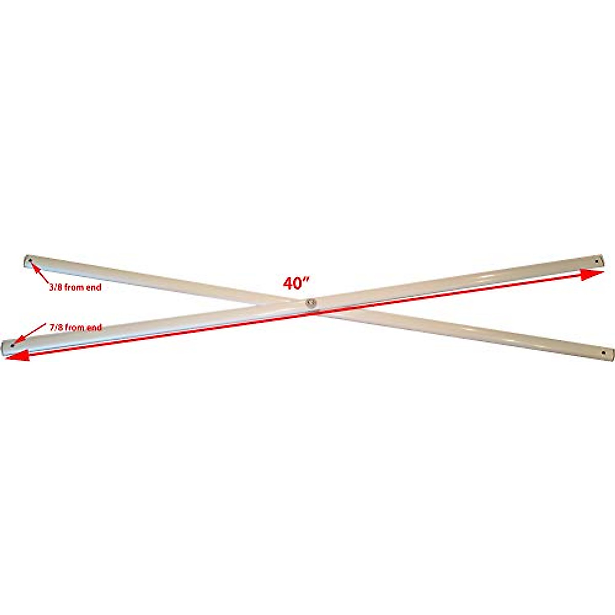 E-Z UP Envoy 10x10 Straight Leg Instant Shelter Canopy-Side (Closest to Leg) Truss Bars 40" Replacement Parts