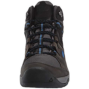 KEEN Men's Steens MID WP Hiking Boot, Black, 9