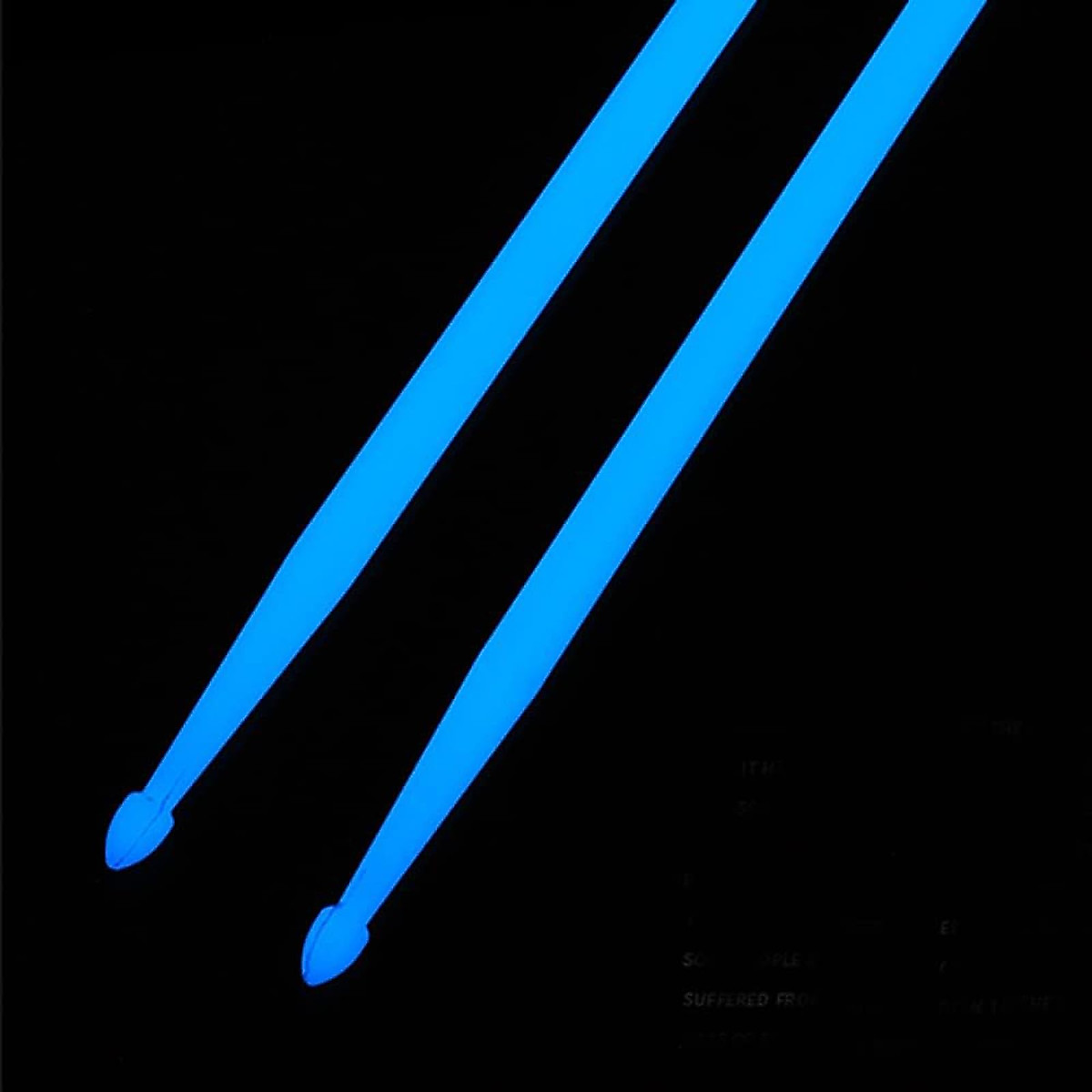 5A Luminous Light Up Drum Sticks, Luminous Light Up Drumsticks, Bright Luminous Glow in The Dark Drumsticks, Bright Light Up Drum Sticks (Blue)
