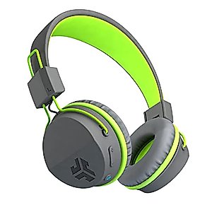 JLab Neon Bluetooth Folding On-Ear Headphones | Wireless Headphones | Green | 30 Hour Bluetooth Playtime | Noise Isolation | 40mm Neodymium Drivers | C3 Sound (Crystal Clear Clarity)