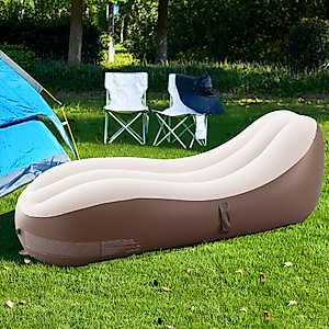 Outraveler Inflatable Couch Air Sofa,Blow Up Chaise Lounge for Outdoor and Home