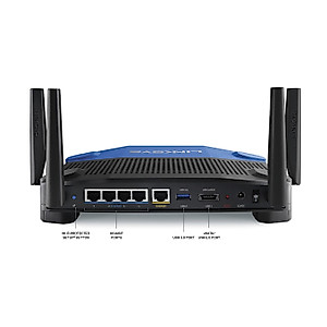 Linksys WRT1900AC 2.4 and 5GHz Dual Band Smart Wi-Fi Wireless AC Router (WRT1900AC-EJ)
