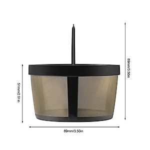 GoldTone Reusable 4 Cup Basket Mr. Coffee Replacement Coffee Filter with Mesh Bottom - Mr. Coffee Permanent Coffee Filter for Mr. Coffee Maker and Brewer - 2 PACK