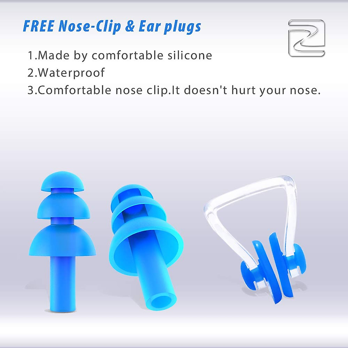 ZABERT KX Toddlers Baby Swim Goggles，Kids Swimming Goggles for Kids Age 0-5 Years Old (#6.blue)